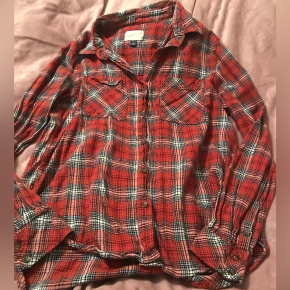 Universal Thread | Tops | Universal Thread Red Plaid Flannel Sz S ...